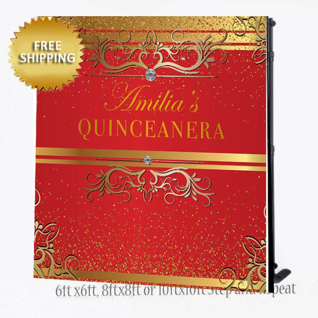 Quince Step and Repeat, Sweet 16 Backdrop, Photo Props, Quinceanera ...