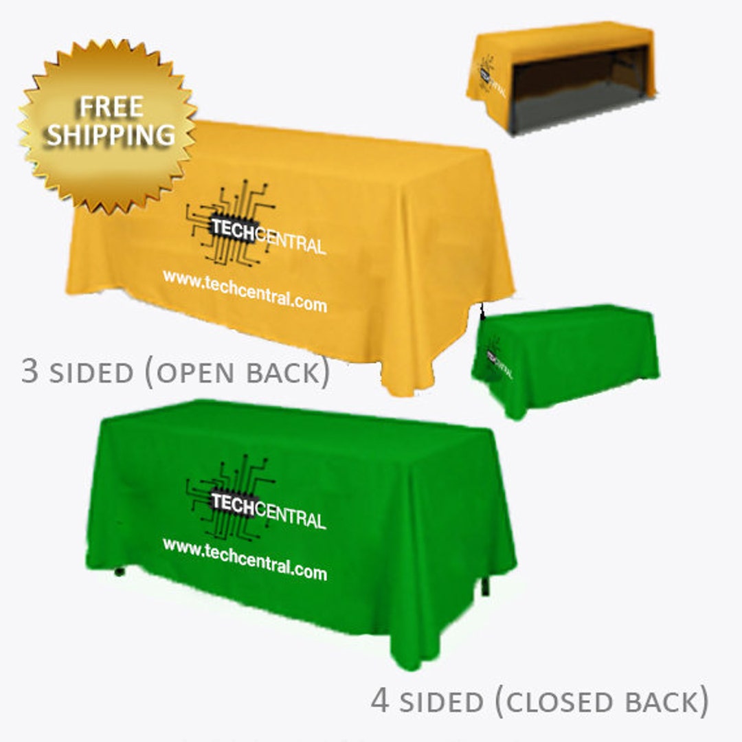 Trade Show Table Cloth, Custom Table Cloth, Table Cloth for Expos ...