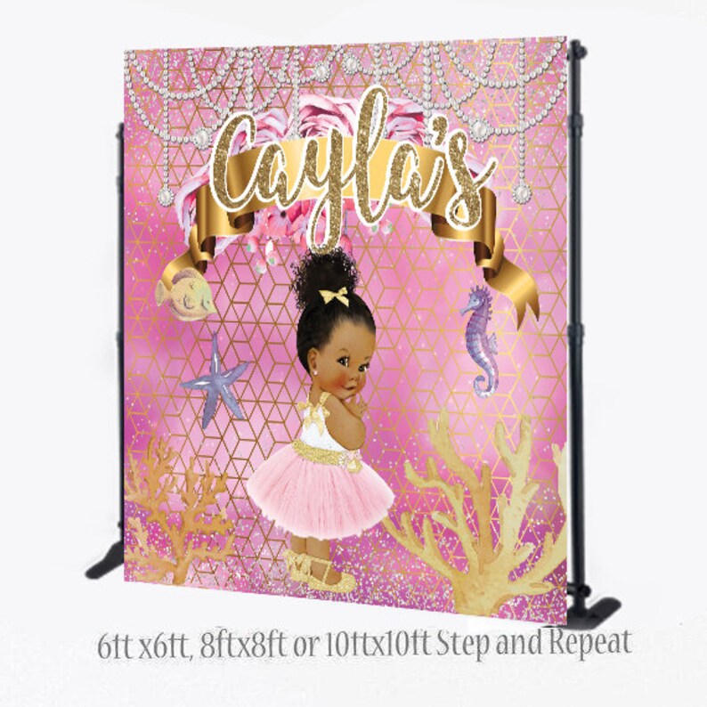 Princess Photo Booth Royal Princess Step and Repeat Custom 8X8 Photo ...