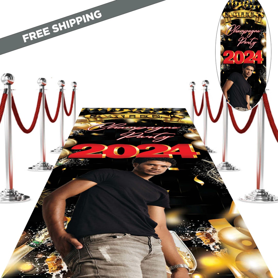 Custom Red Carpet, Prom Aisle Runner, 3x20 Decal, Removable Vinyl ...