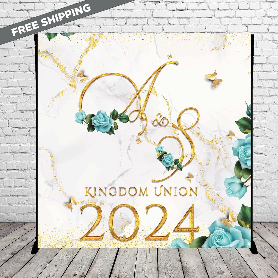 Wedding Backdrop, Wedding Logo Backdrop, Wedding Step and Repeat ...