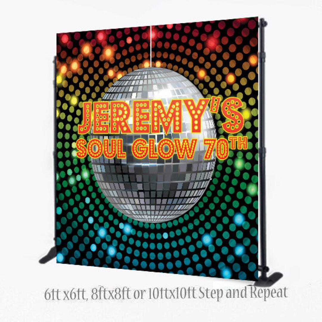 70s Backdrop, 80s Backdrop, 70s Step and Repeat, Custom Backdrop, Disco ...