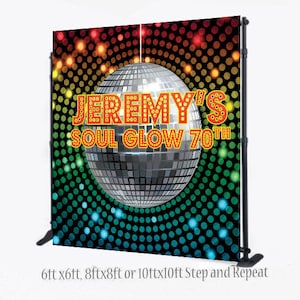 70s Backdrop, 80s Backdrop, 70s Step and Repeat, Custom Backdrop, Disco ...