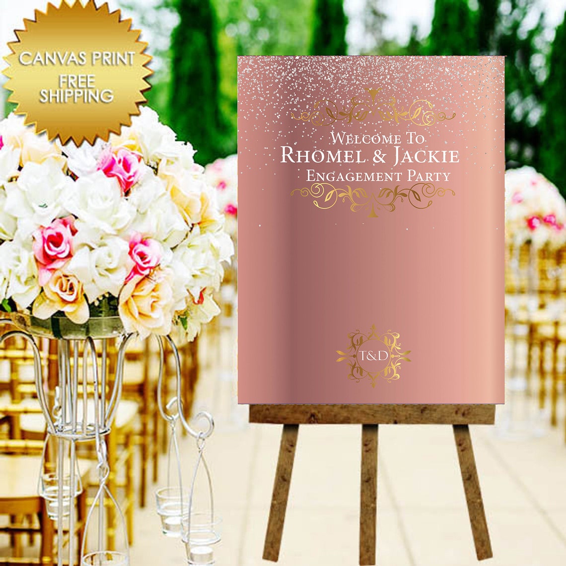 Birthday Welcome Canvas Sign Wedding Canvas Signbirthday - Etsy