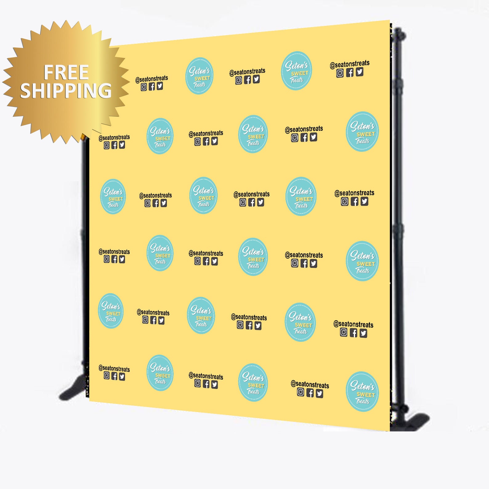 Logo backdrop Custom Logo Step and Repeat backdrop Logo step | Etsy