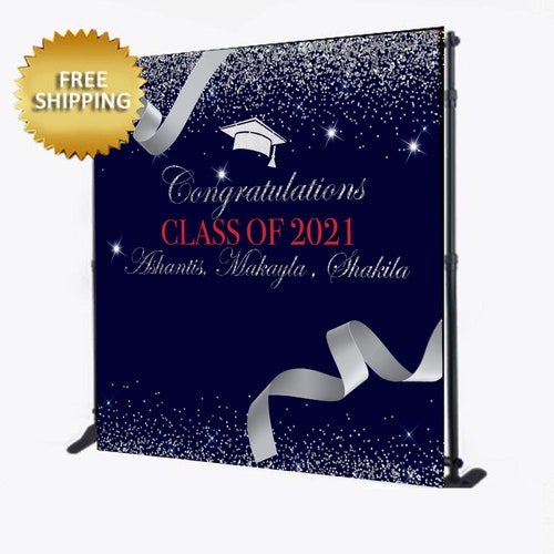 Graduation Backdrop Banner Graduation Step and Repeat - Etsy