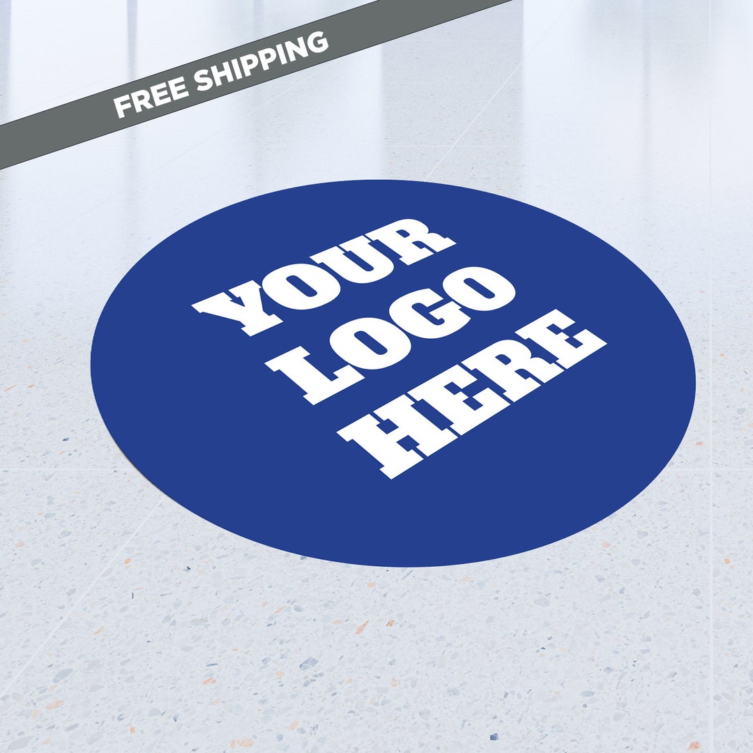 Circle Floor Decals, Logo Round Floor Decal, Custom Wedding Vinyl Decal ...