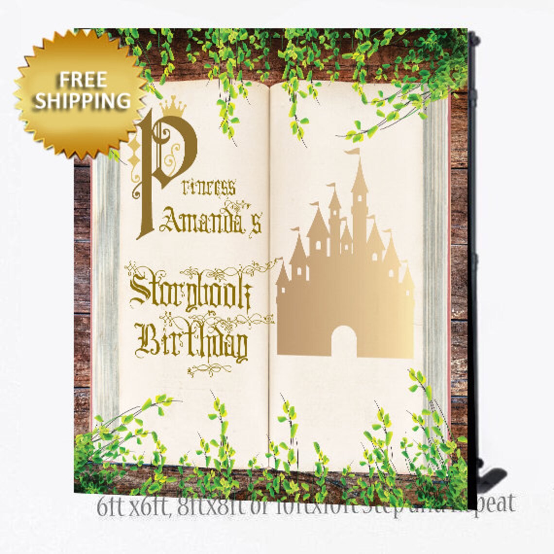 Storybook Step and Repeat Story Book Backdrop Baby Shower - Etsy