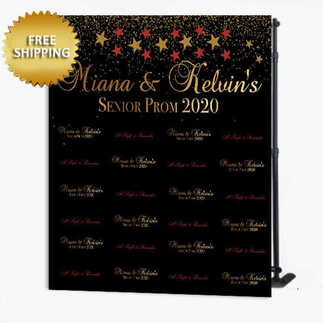 Prom Backdrop, Prom Party Step and Repeat, Prom Send off Backdrop ...