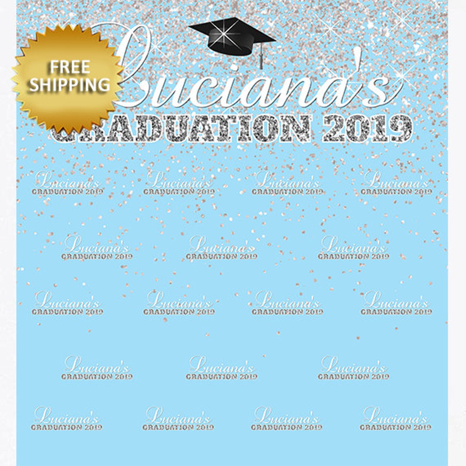 Graduation Backdrop Class of 2019 Backdrop Graduation Step | Etsy