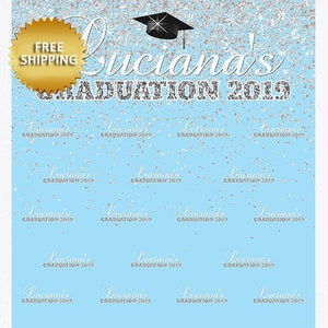 Graduation Backdrop, Class of 2019 Backdrop, Graduation Step and Repeat ...