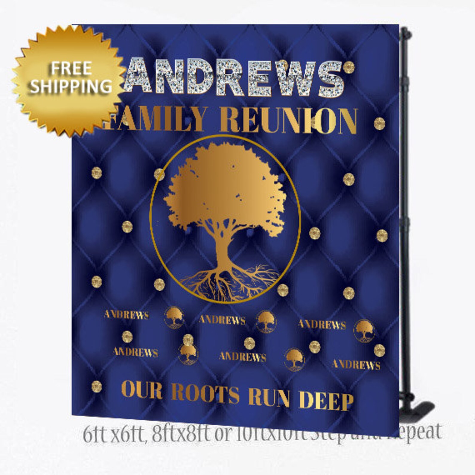 Family Reunion Step and Repeat, Family Reunion Photo Booth, Family ...