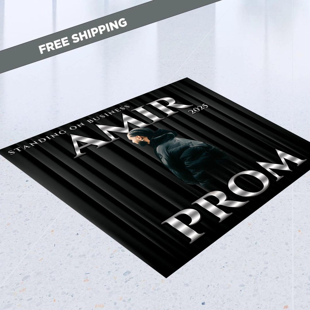 Black and Silver Custom Prom Decalfloor Decal Sticker, Removable ...