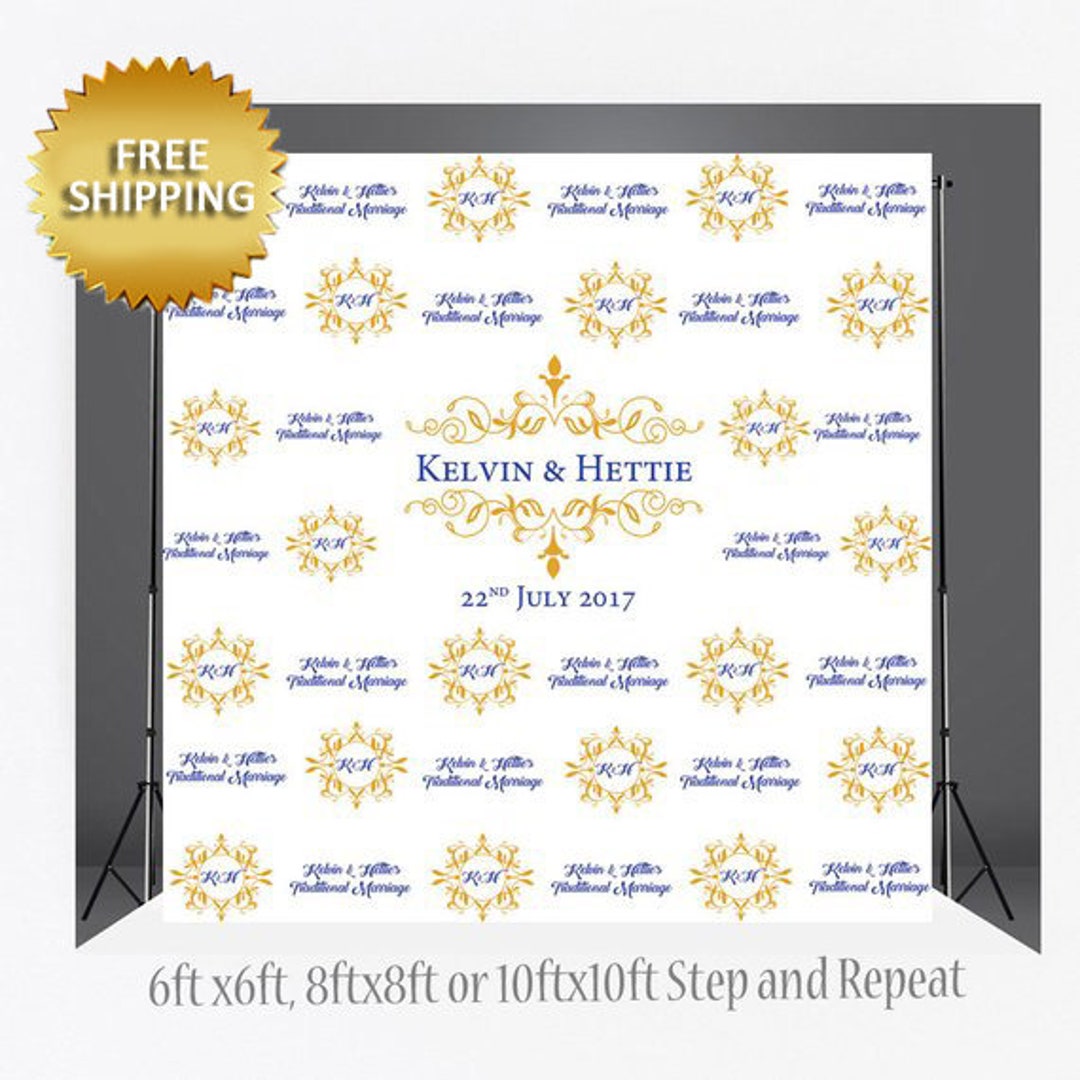 Step and Repeat Photo Booth Backdrop, Custom Step and Repeat Banner ...