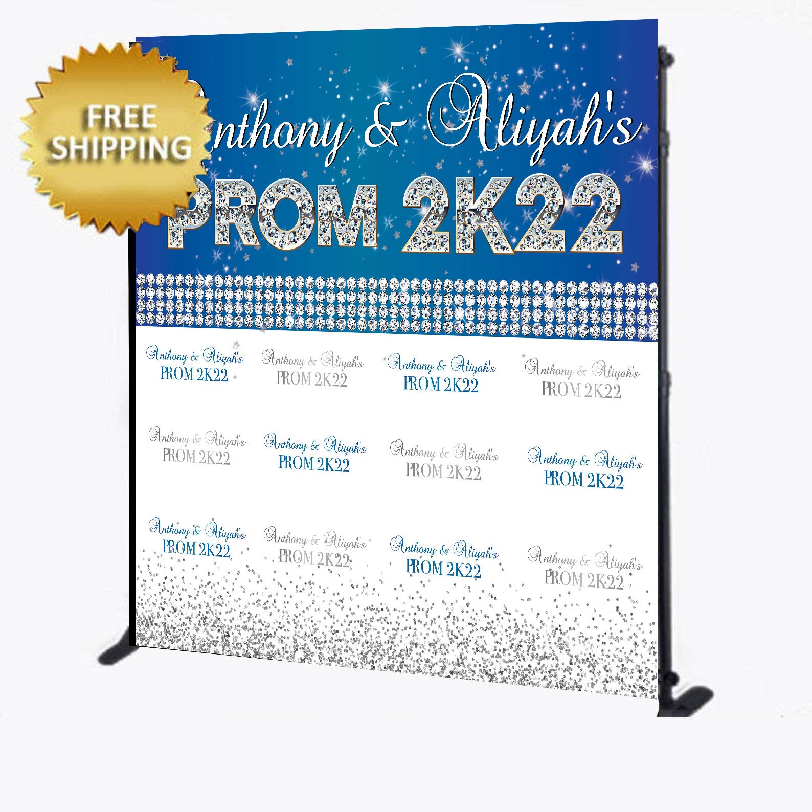 Prom backdrop Prom step and repeat Prom ideas prom banner | Etsy