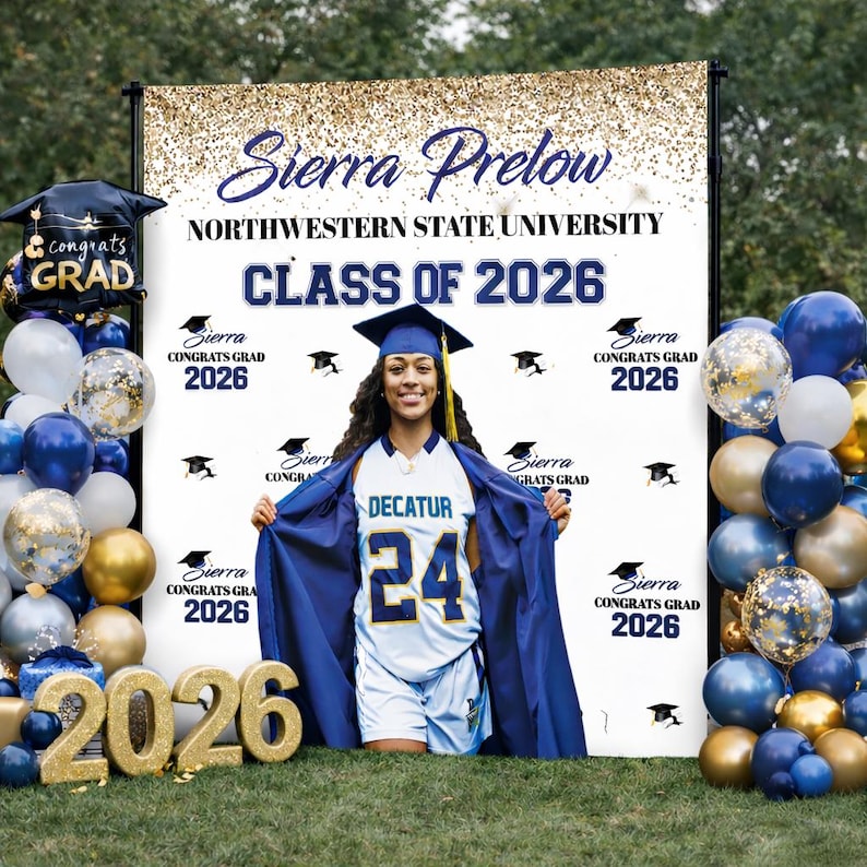 Graduation Photo Backdrop Class of 2026 Step and Repeat Trunk Party ...