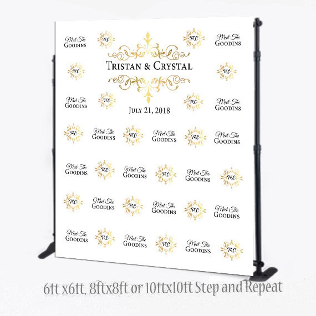 Wedding Backdrop, Photo Booth Step and Repeat Backdrop, Wedding Step ...