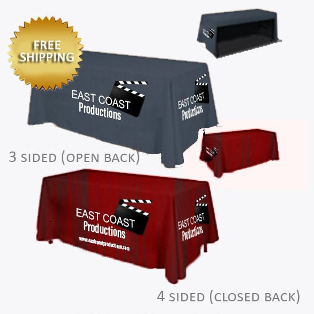Company Logo Table Cloth, Table Runner, Table Custom Cloth With Logo ...