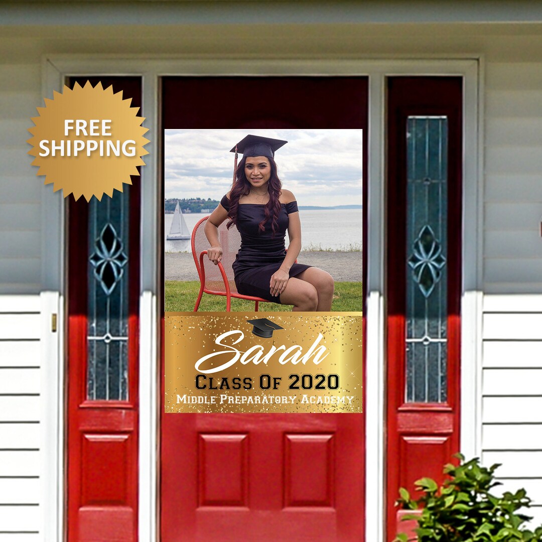 Graduation Door Banner Class of 2020 Door Bannerclass of 2020 Grad ...