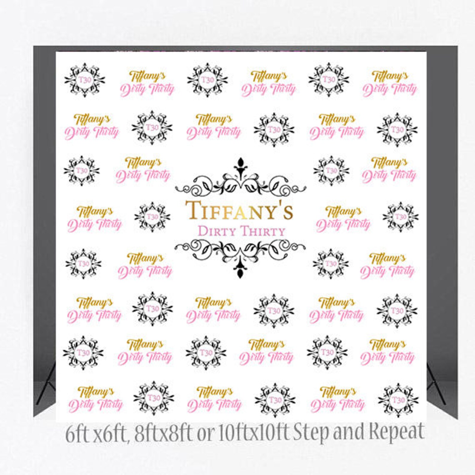 Custom 8X8 Photo Booth Backdrop Custom Step and Repeat - Etsy