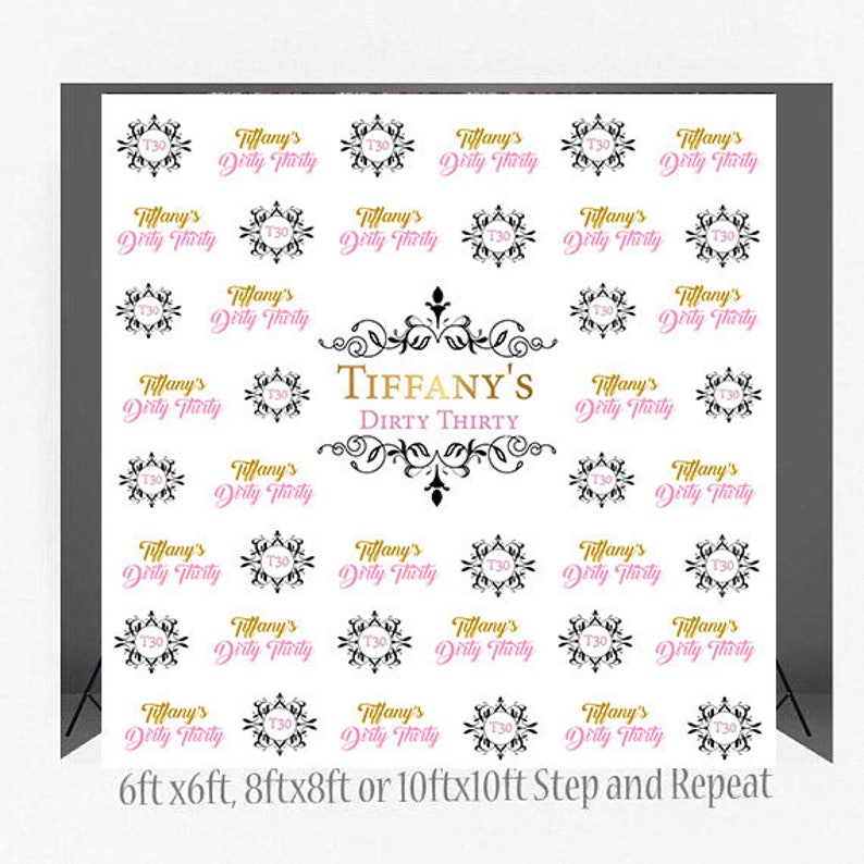 Custom 8X8 Photo Booth Backdrop Custom Step and Repeat - Etsy