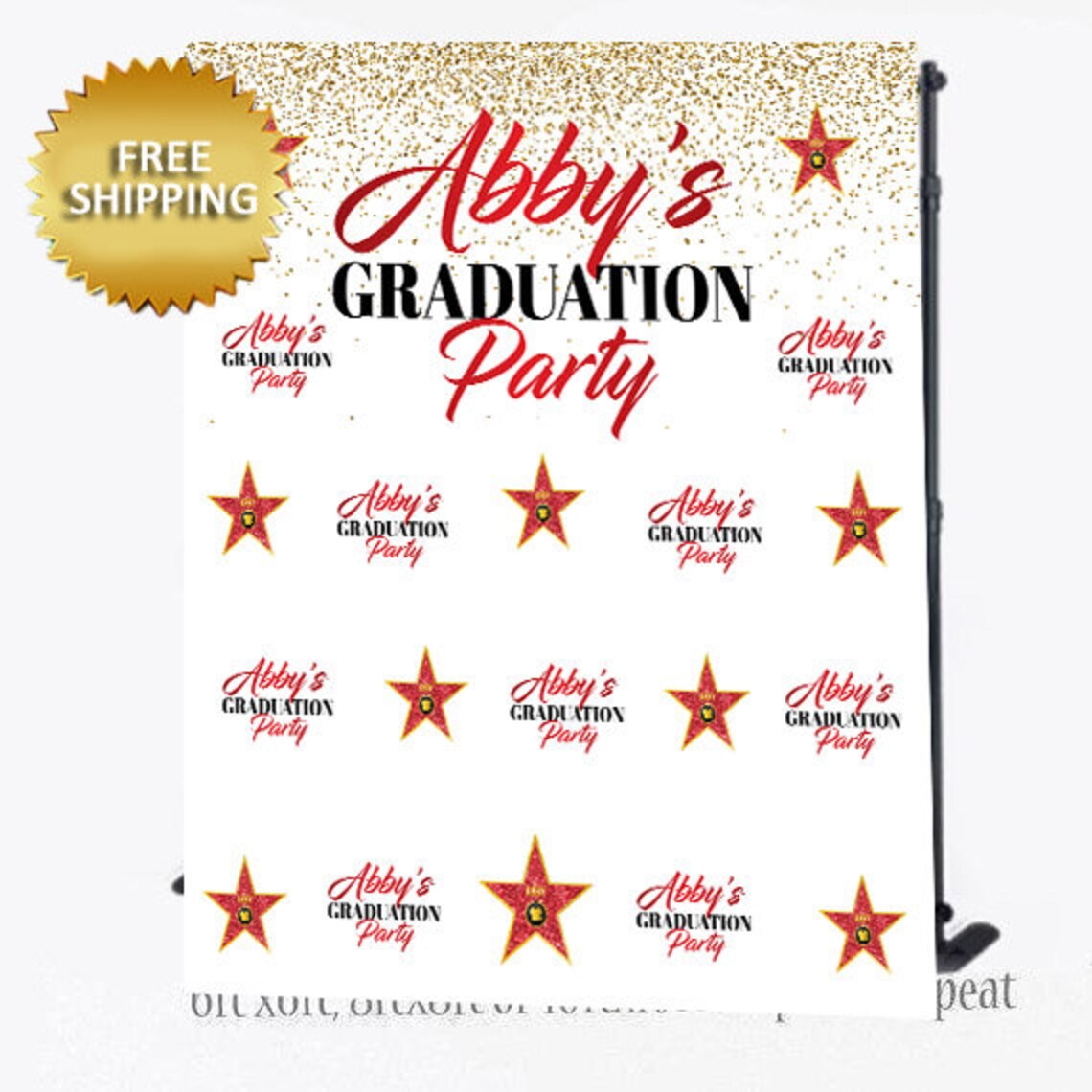 Graduation Step and Repeat Backdrop Custom Step and Repeat - Etsy