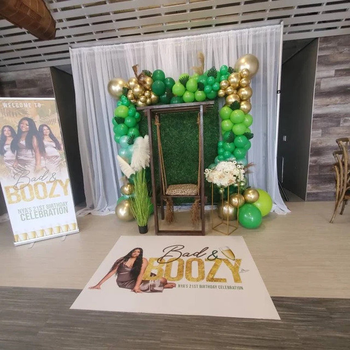 Floor Decal Sticker Removable Sticker 50th Backdrop 40th - Etsy