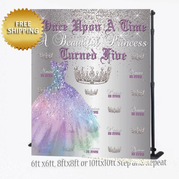 Mis Quince Backdrop Purple Silver - Etsy