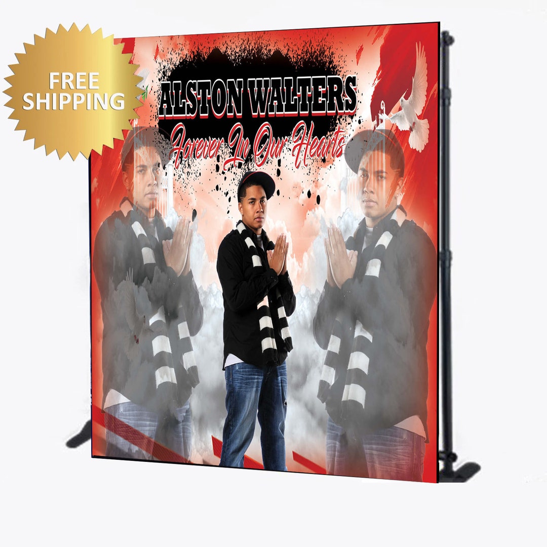 In Loving Memory Backdrop, Funeral Backdrop, Memorial Backdrop, Funeral ...