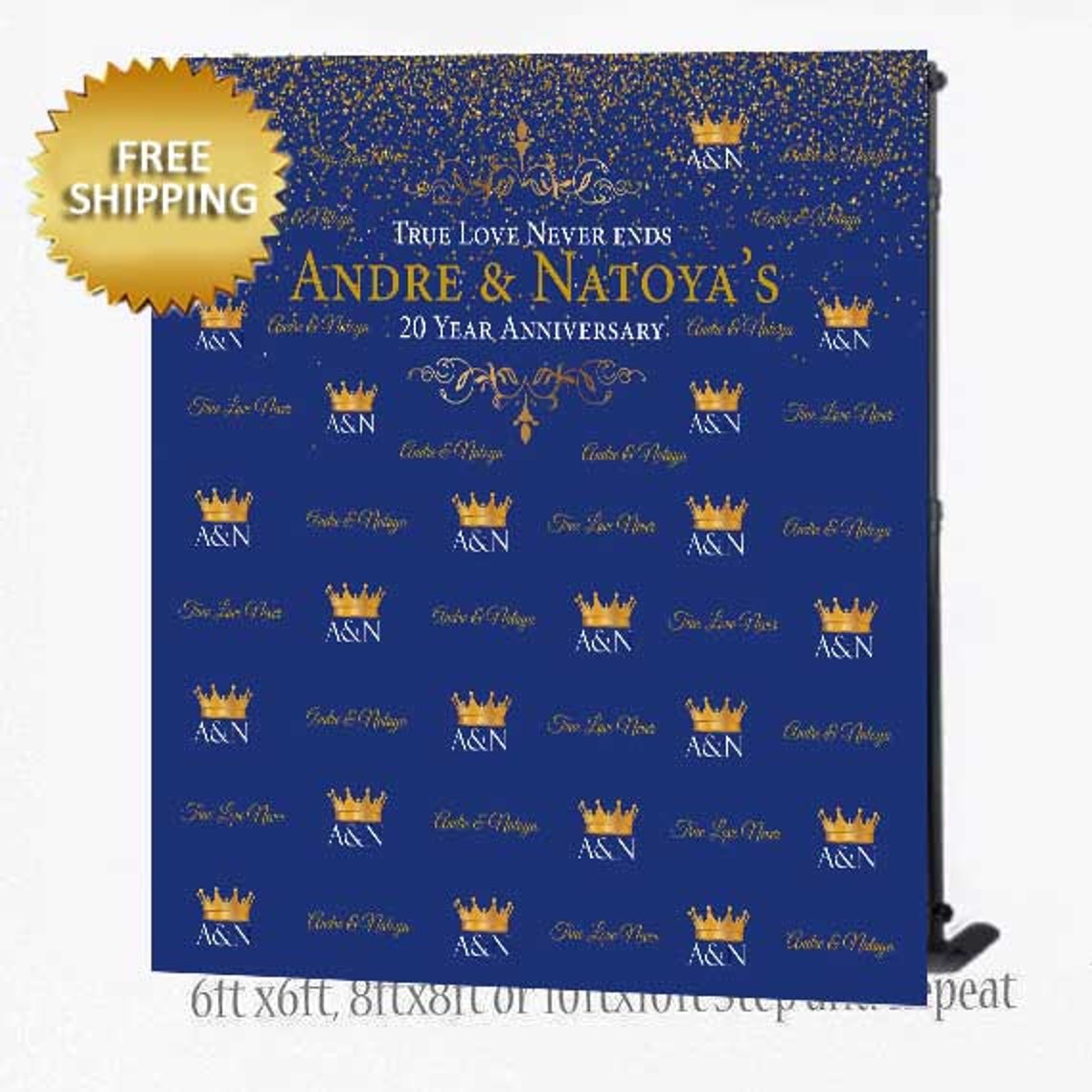 Wedding Step and Repeat, Wedding Backdrop, 50th Birthday Step and ...