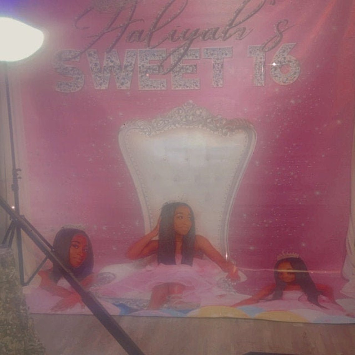 Sweet 16 Backdrop Photo Step and Repeat Prom Backdrop 21st - Etsy