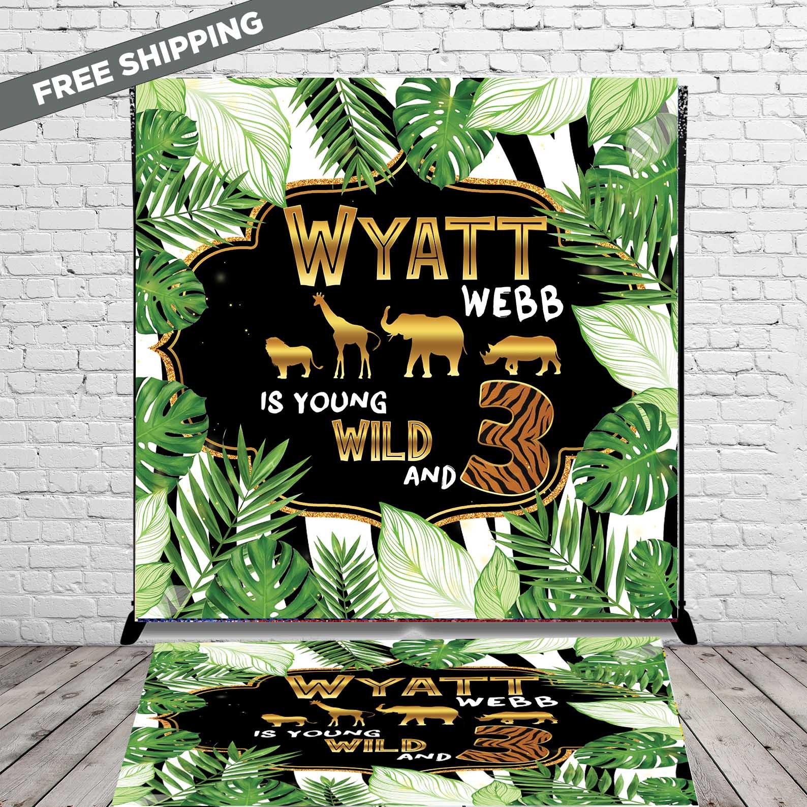 Backdrop and Decal Wild One Backdrop Wild One Step and - Etsy
