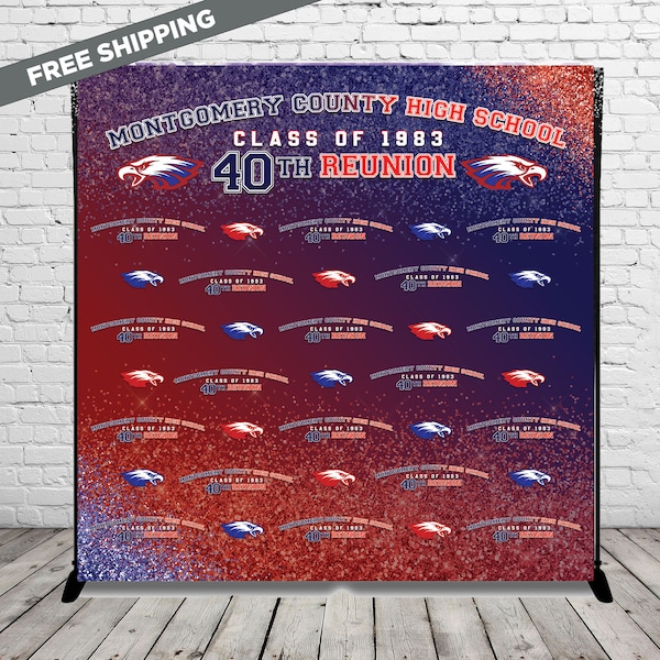 Custom Backdrop Class Reunion - Etsy