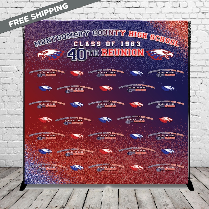 Class Reunion Backdrop Class Reunion Step and Repeat Class Reunion ...