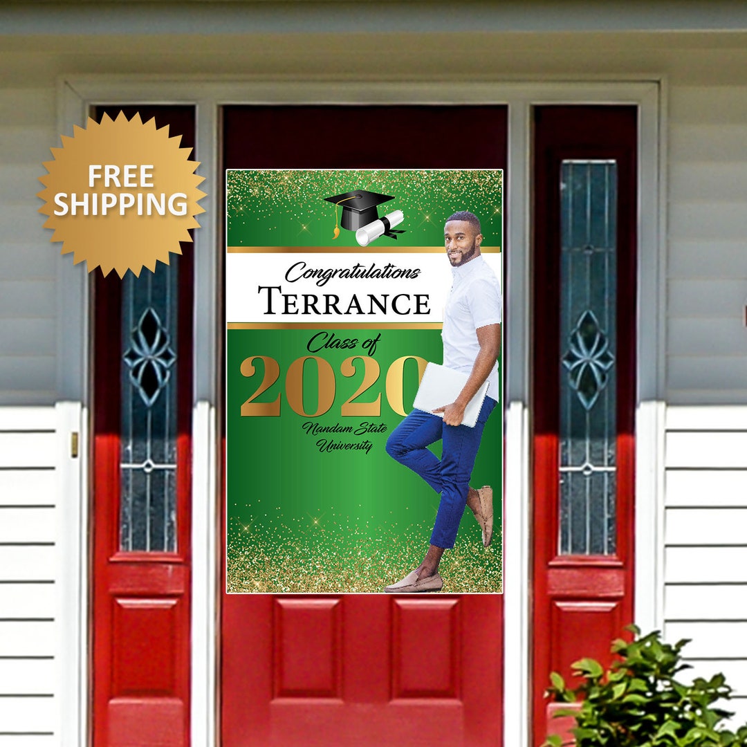 Graduation Door Bannerdrive by Graduation Banner Class of 2020 Grad ...