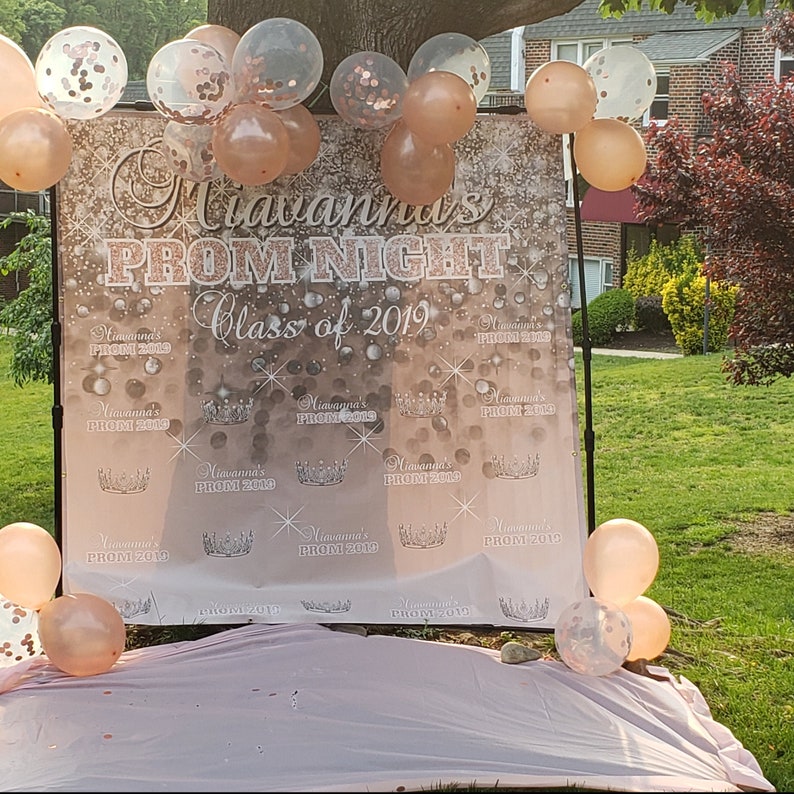 Prom Backdrop Prom Send off Backdrop Champagne Party | Etsy