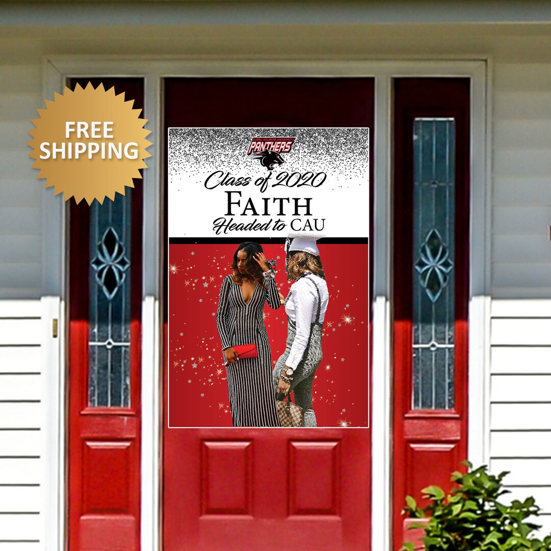 Quarantine Grad Door Sign Class of 2020 Grad Door Banner Graduation ...