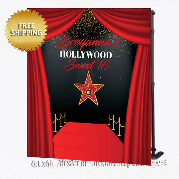 Hollywood Backdrop - Etsy