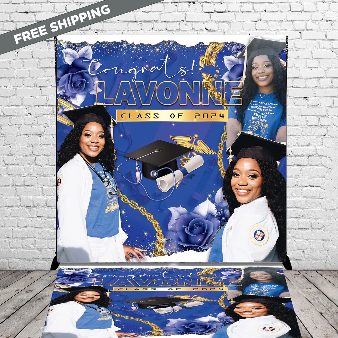 Floor Decal Sticker Backdrop, Custom Sticker, Class of 2024, Graduation ...