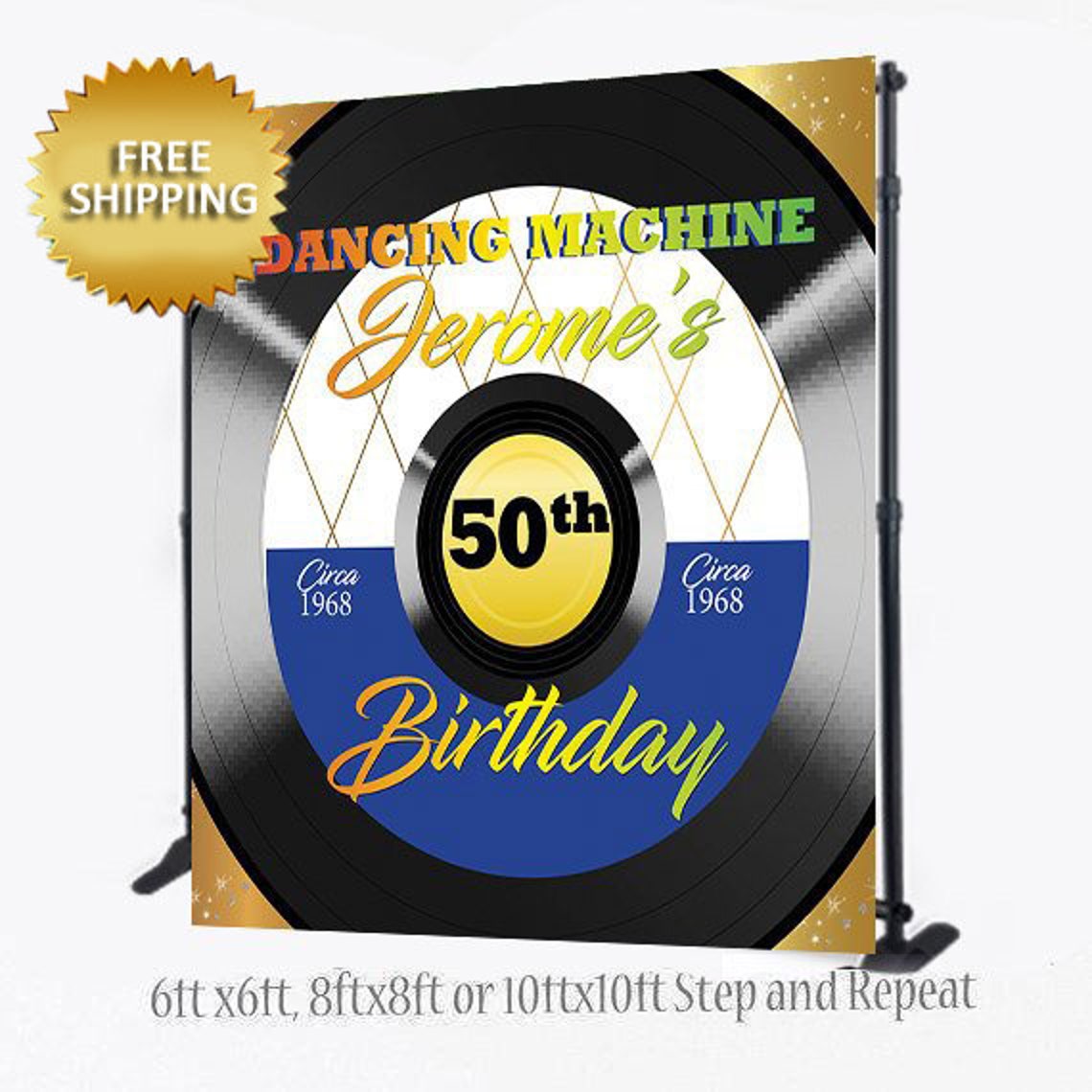 Vinly Record Backdrop 50s Backdrop Musical Backdrop Step - Etsy