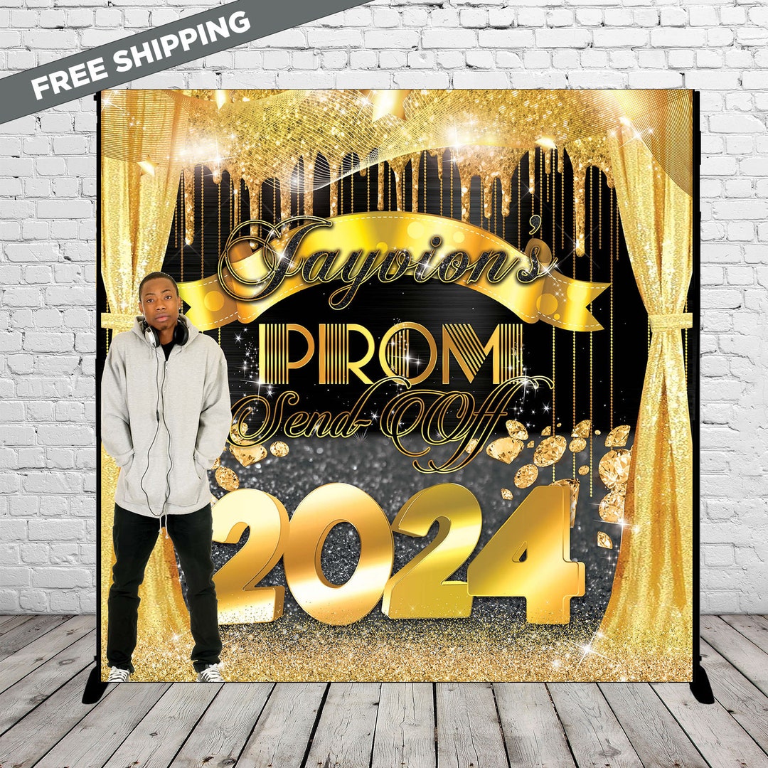 2024 Prom Backdrop, Prom Banner, Prom Backdrop, Prom Step Repeat, Photo ...