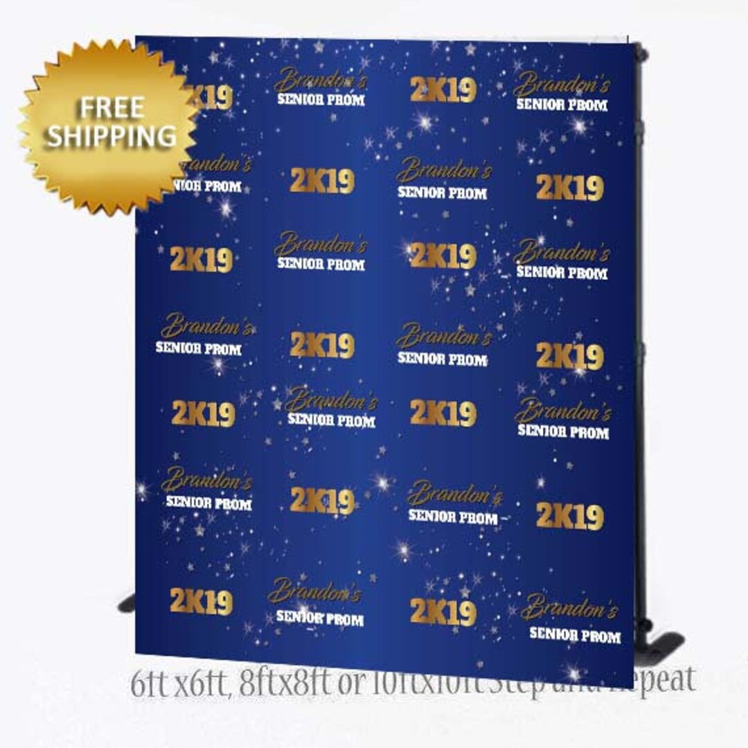 Prom Step and Repeat Backdrop, 2K19 Prom Step and Repeat,prom Backdrop ...