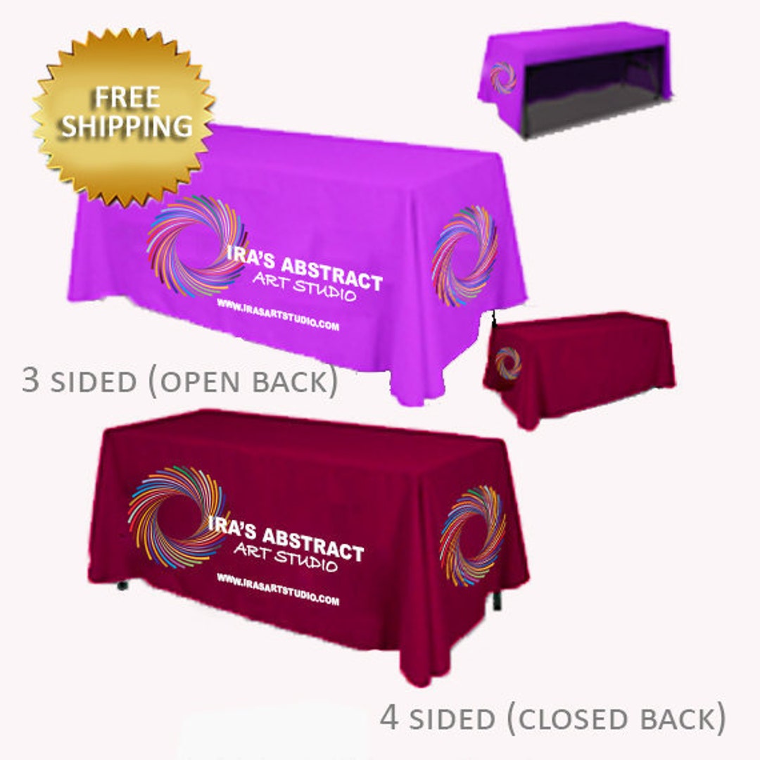Custom Table Cloth,trade Show Table Cloths, Custom Table Throw ...