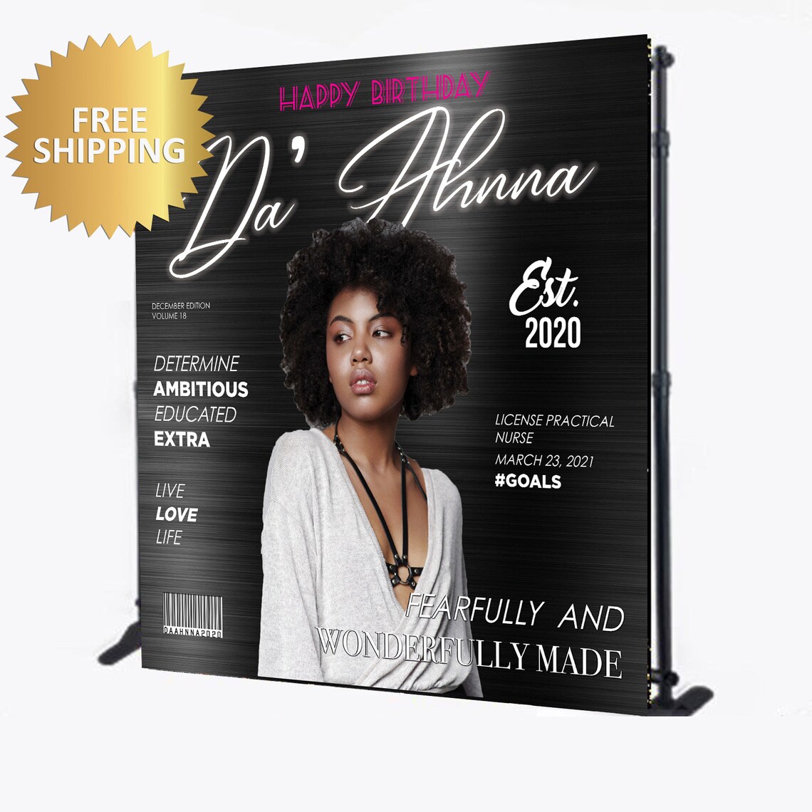 Magazine Cover Backdrop Magazine Step and Repeat Backdrop - Etsy