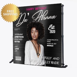 Magazine Cover Backdrop, Magazine Step and Repeat, Backdrop Photo ...