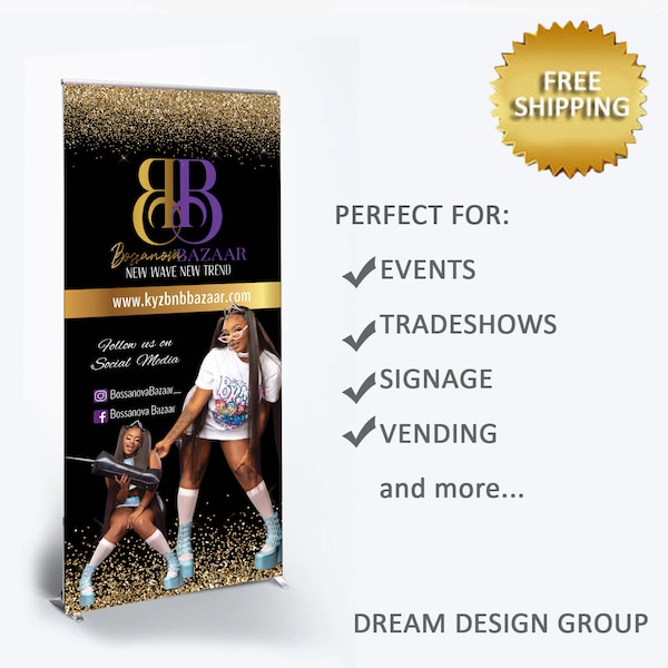 Pop up Shop Banner,trade Show Banner, Business Banner, Social Media ...