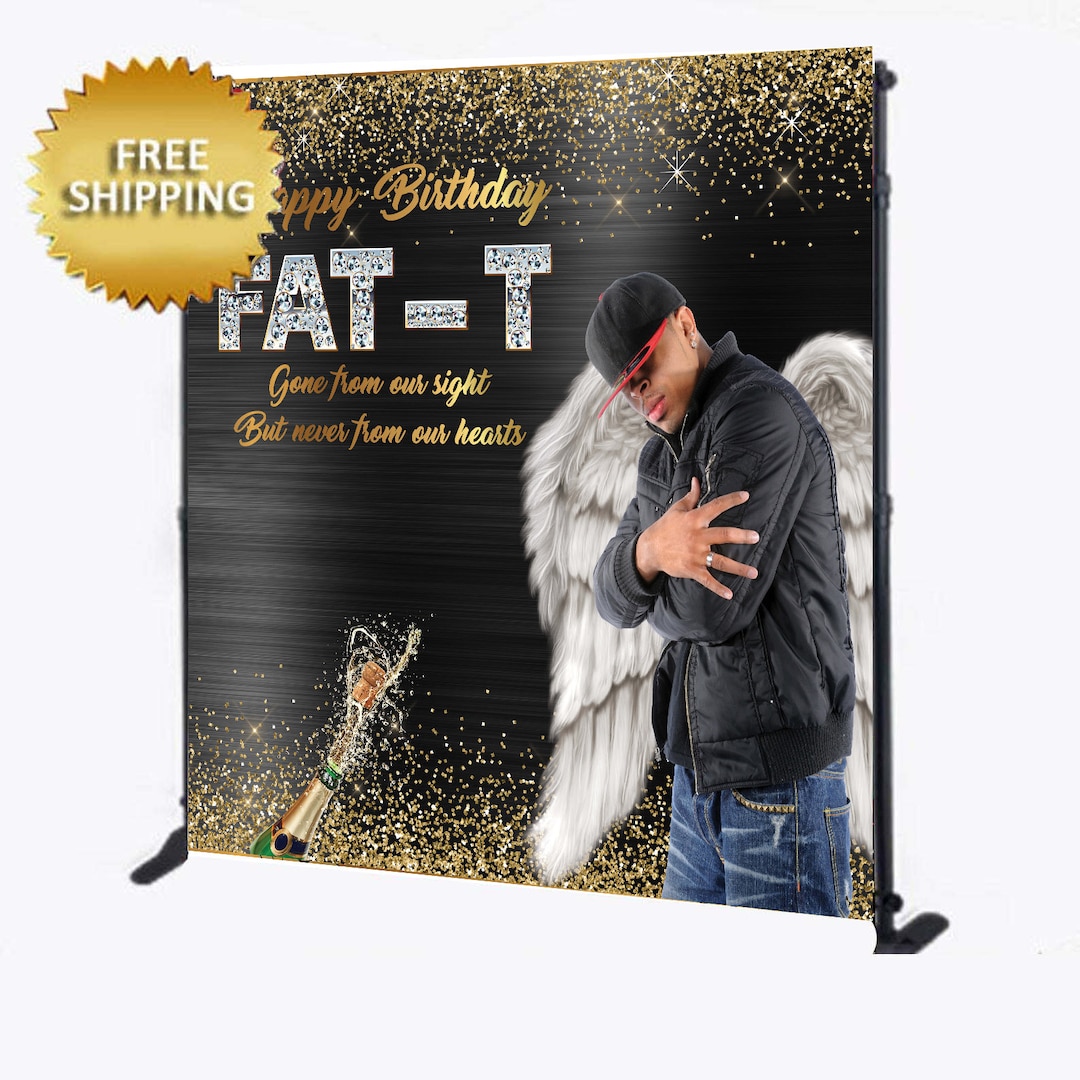 Custom Photo Backdrop, Funeral Backdrop, Memorial Backdrop, Memorial ...