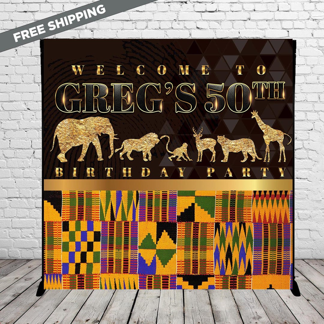 African Print Backdrop, Kente Cloth Backdrop, African Print Step and ...