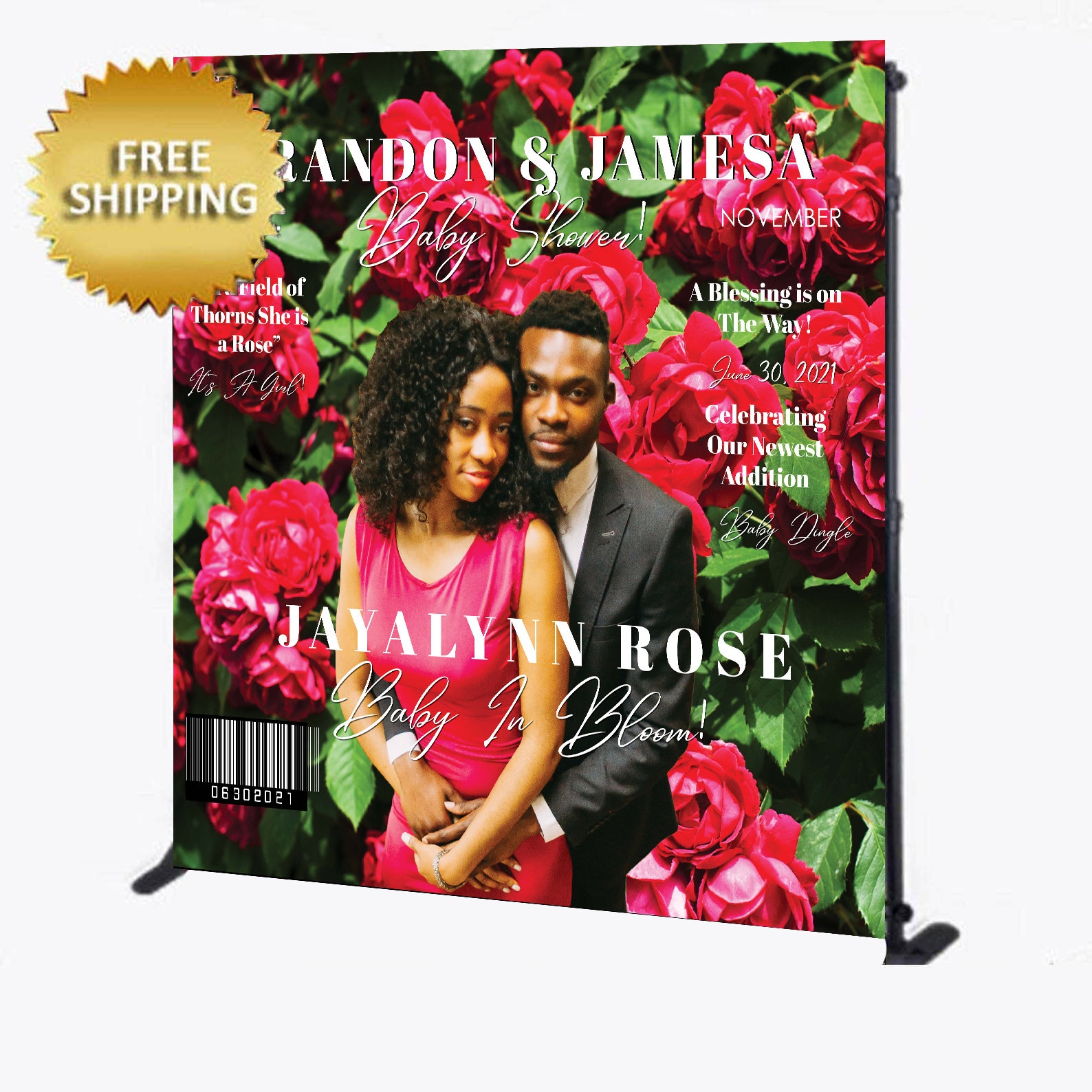 Custom Photo Backdrop, Magazine Cover Backdrop, Magazine Cover Step and ...