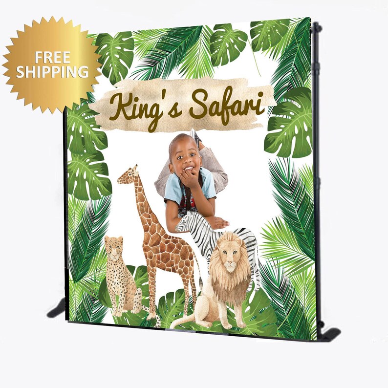 Custom Photo Backdrop Jungle Backdrop Safari Backdrop | Etsy